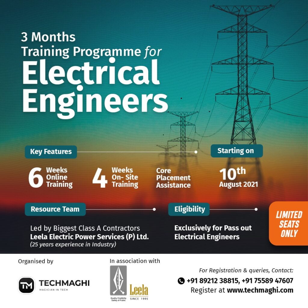 3 Months Training Program for Electrical Engineers - TECHMAGHI
