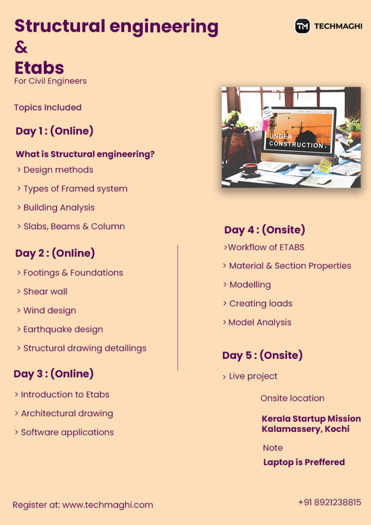 STRUCTURAL ENGINEERING & ETABS - TECHMAGHI